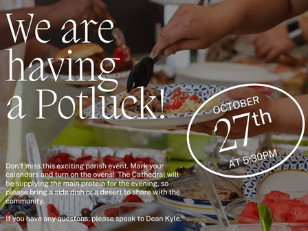 Potluck Supper – St. Paul's Anglican Cathedral